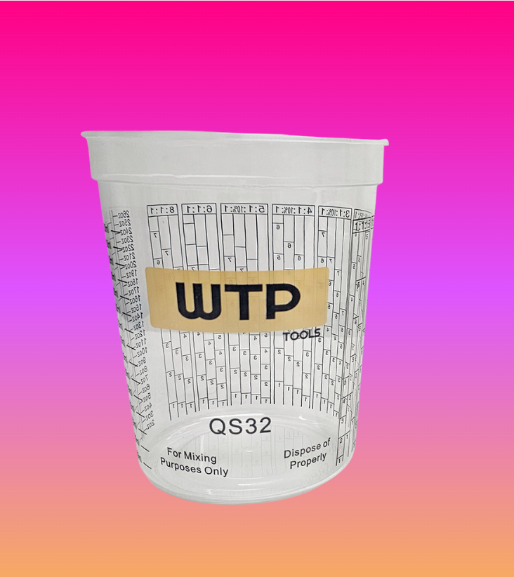 Plastic Mixing Cups, 32 oz (1000ml), Disposable Measuring Cups : Measu – Vanderslice Kustom Shop